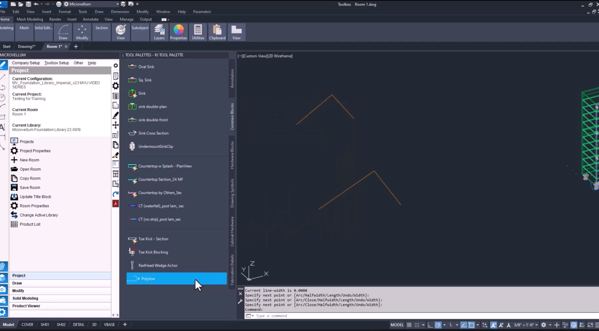 Using the Tool Palette for AutoCAD Commands | Microvellum University