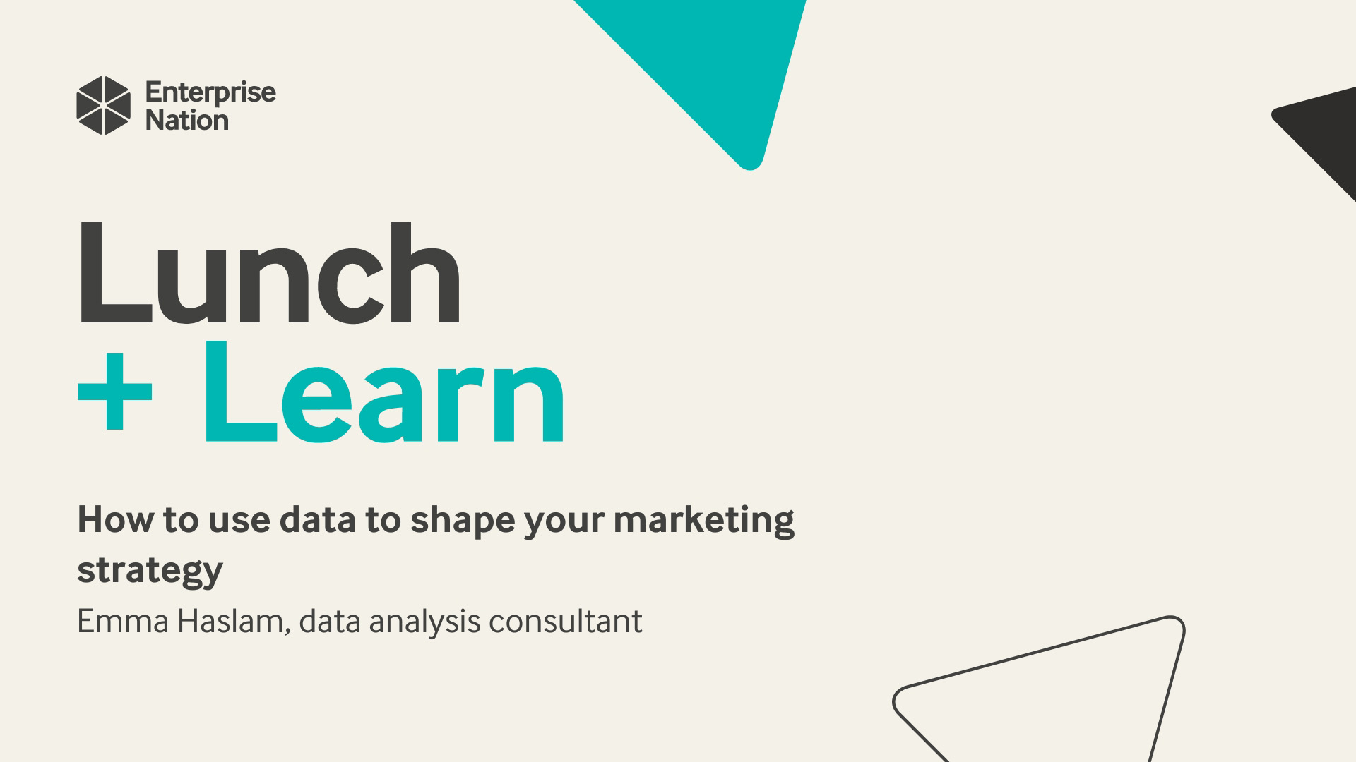 Lunch & Learn: How to use data to shape your marketing strategy ...