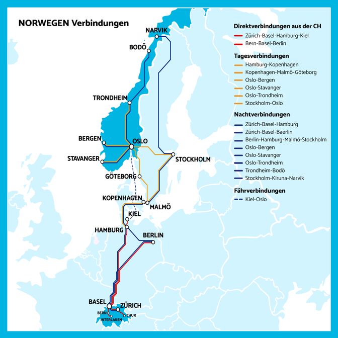 SimpleTrain | Norwegen | Zugreisen online buchen