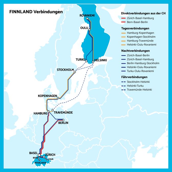 SimpleTrain | Finnland | Zugreisen online buchen