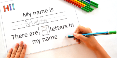 Early Writing Activity – "My Name Is…"