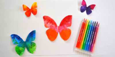 Melted Crayon Butterflies