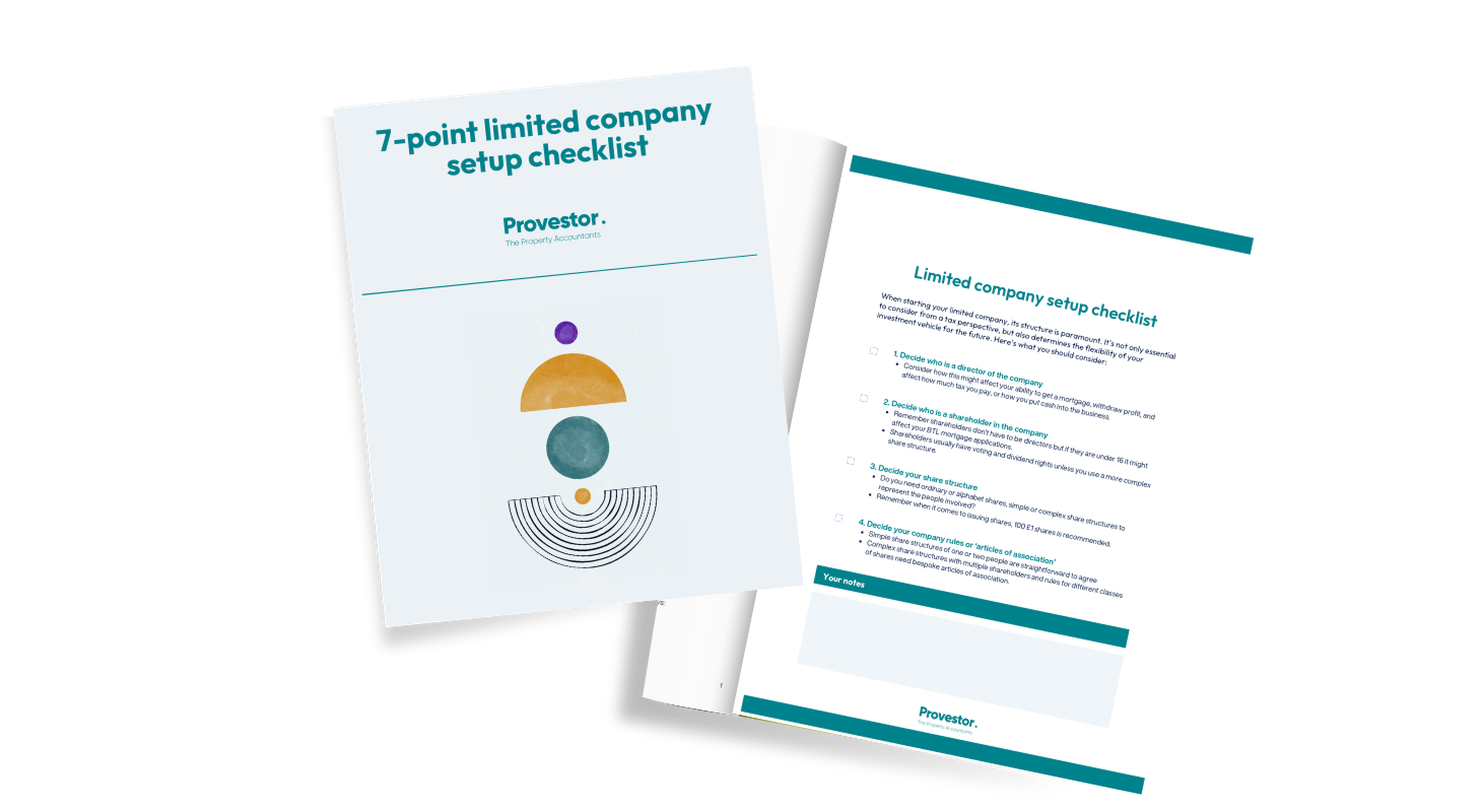 Free BTL company setup checklist - Provestor