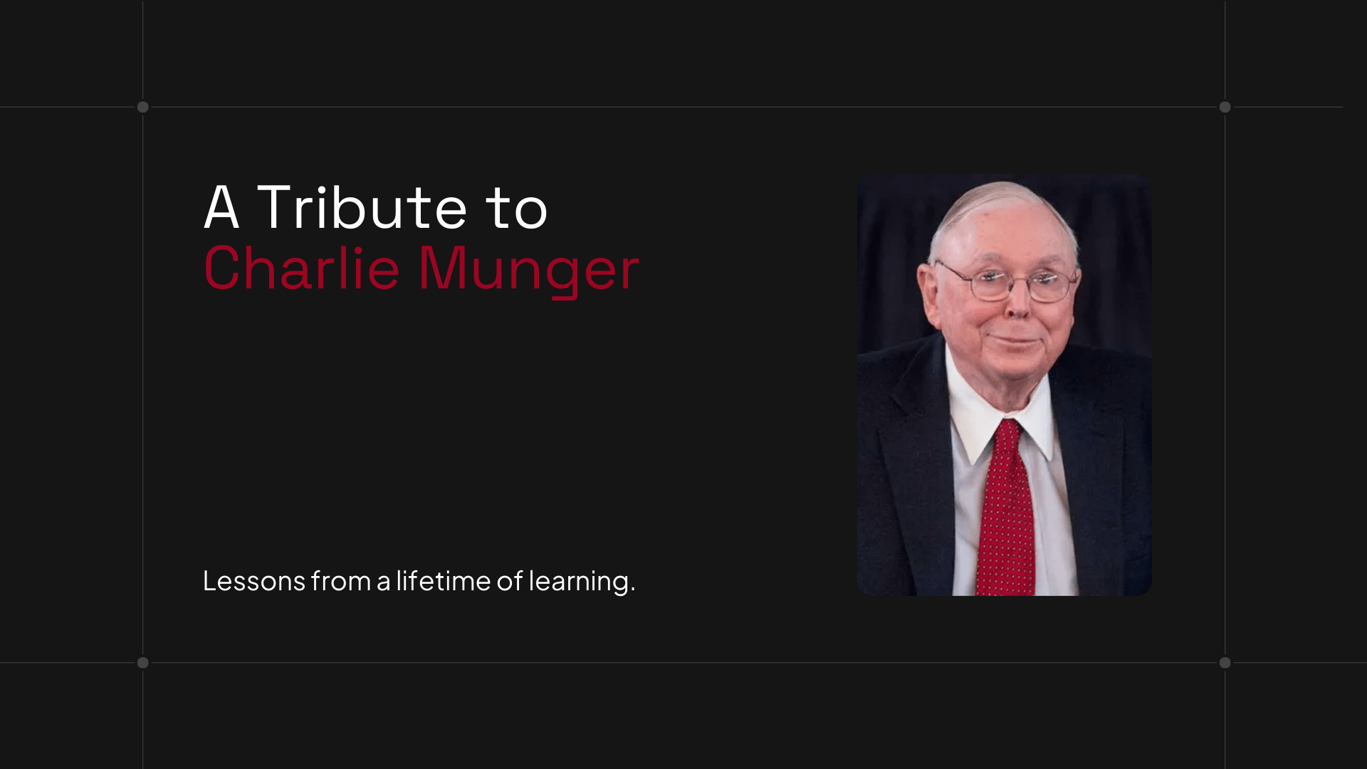 A Tribute to Charlie Munger - Fiscal.ai