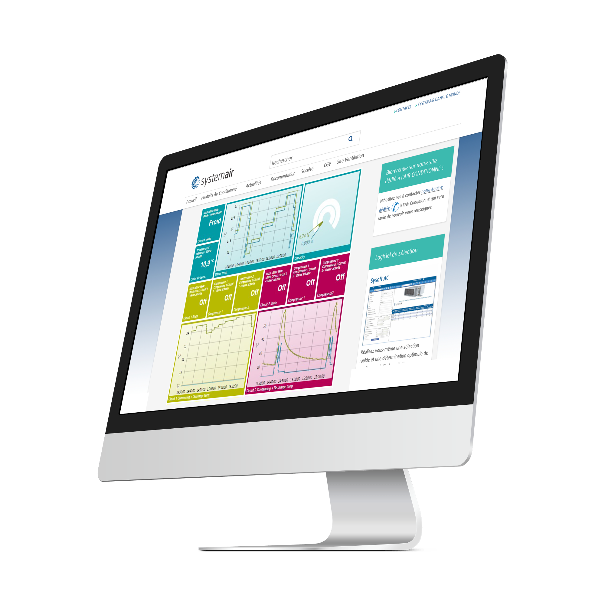 Software für den Fernzugriff auf SYSAQUA-Anlagen · Systemair