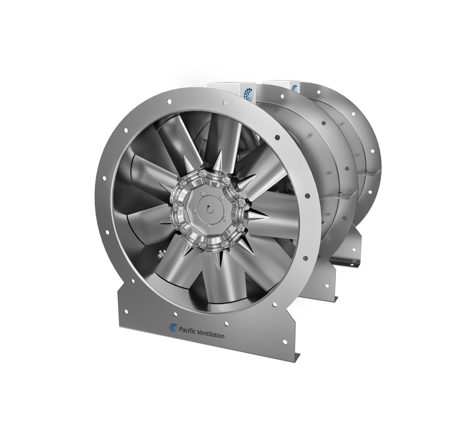 AX Axial Fans · Heat. Smoke. Pollution. Gone! · Pacific Ventilation