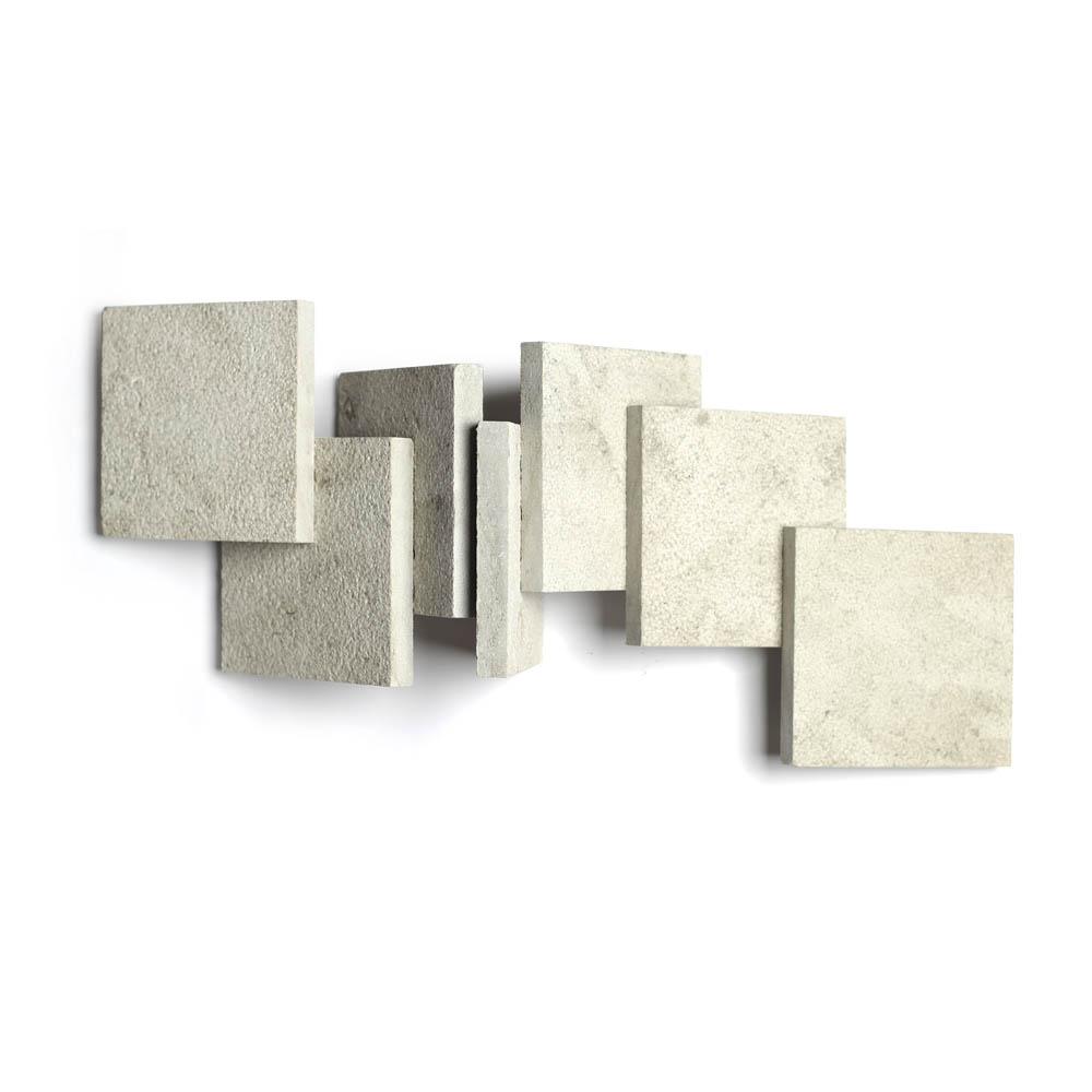 Basilica 6x6 + Bush Hammered Square Limestone | Zia Tile