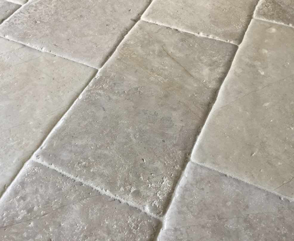 Basilica 12x12 + Honed Square Limestone | Zia Tile
