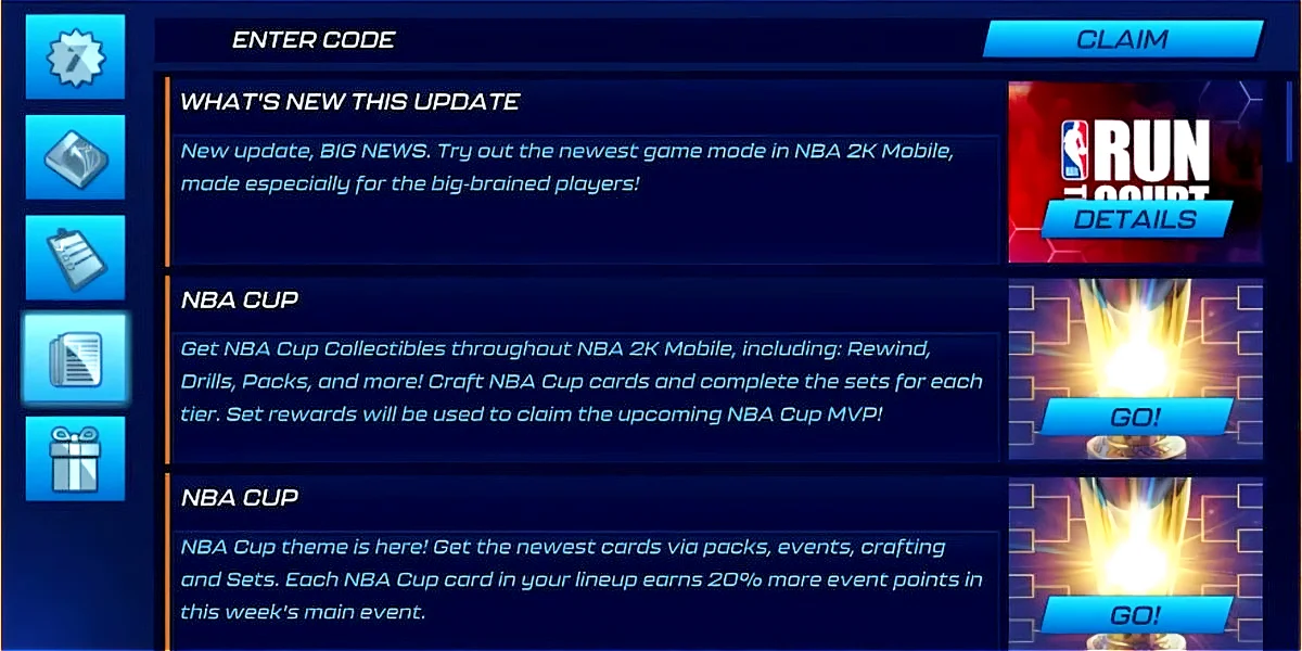 Tous les codes pour NBA 2K Mobile 2025 | Twads.GG Blog