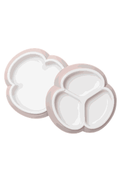Baby Plate Set 2 pack Powder Pink BabyBjörn
