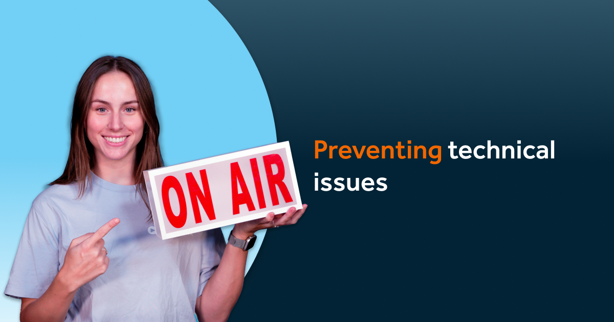 Technical issues during your online event | WebinarGeek