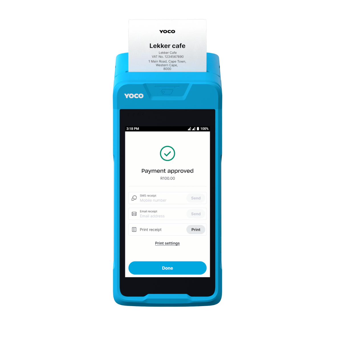 Buy Yoco Khumo Print 2 | Portable POS with Printer | R1,499