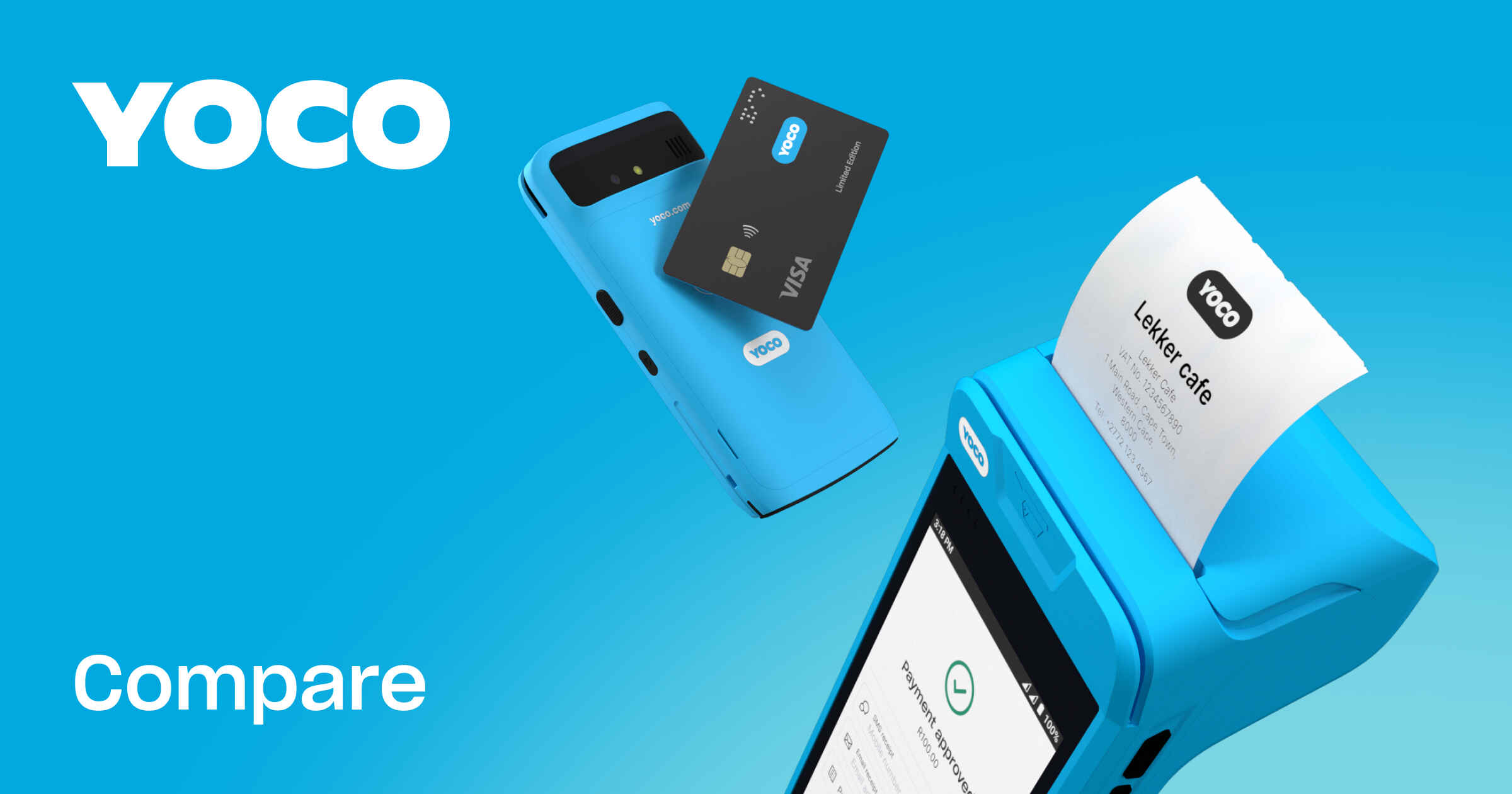 Compare Card Machines - Prices, Features & Fees | Yoco