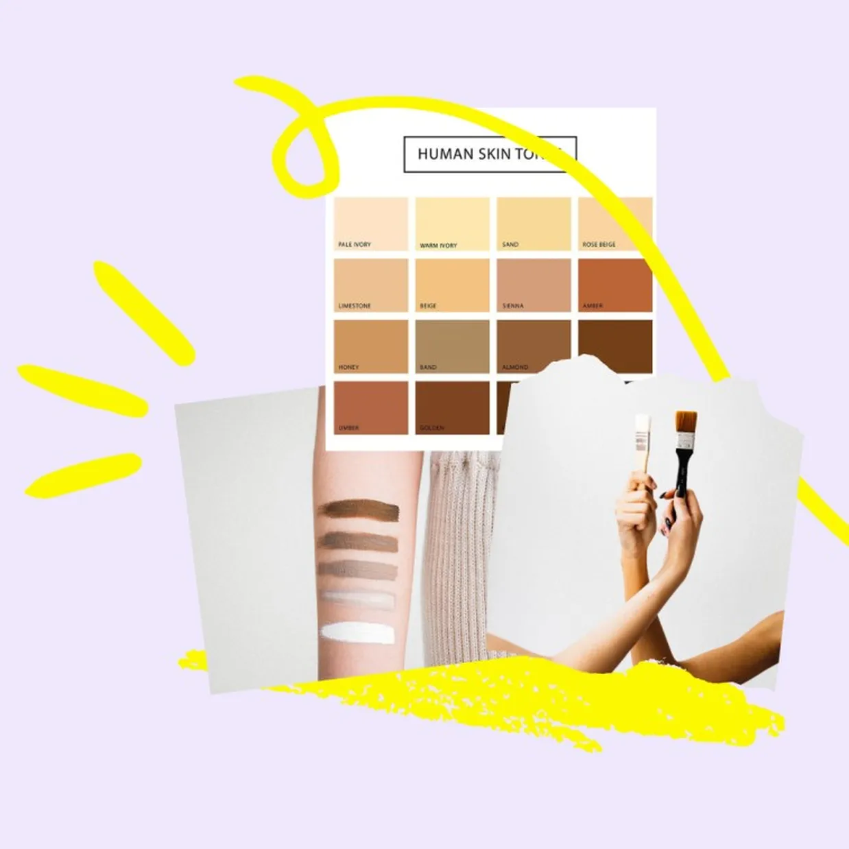 Hautfarbe mischen - ArtNight