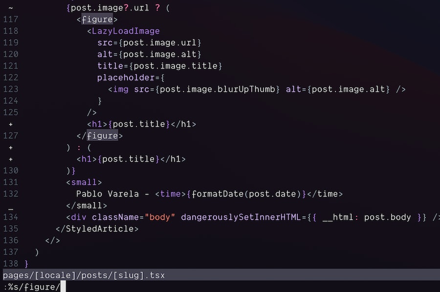 How To Replace Text In Vim Only Inside A Specific Search