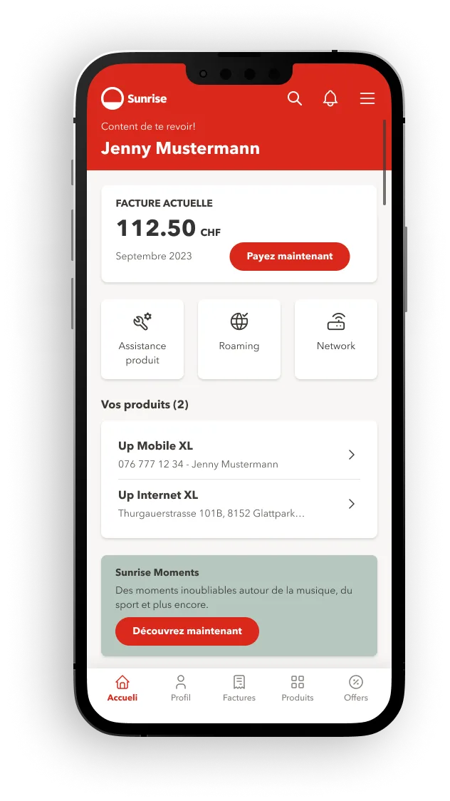 Télécharger l’app My Sunrise | Aide