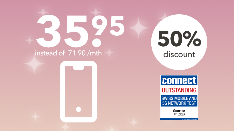 Mobile Subscriptions - Best Plans in Switzerland | Sunrise