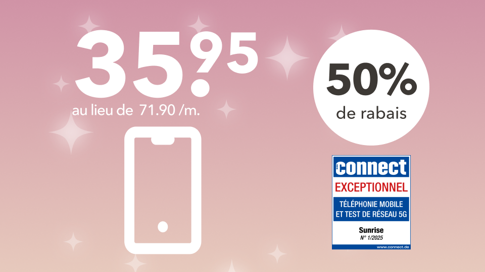 Abonnement mobile suisse | Sunrise