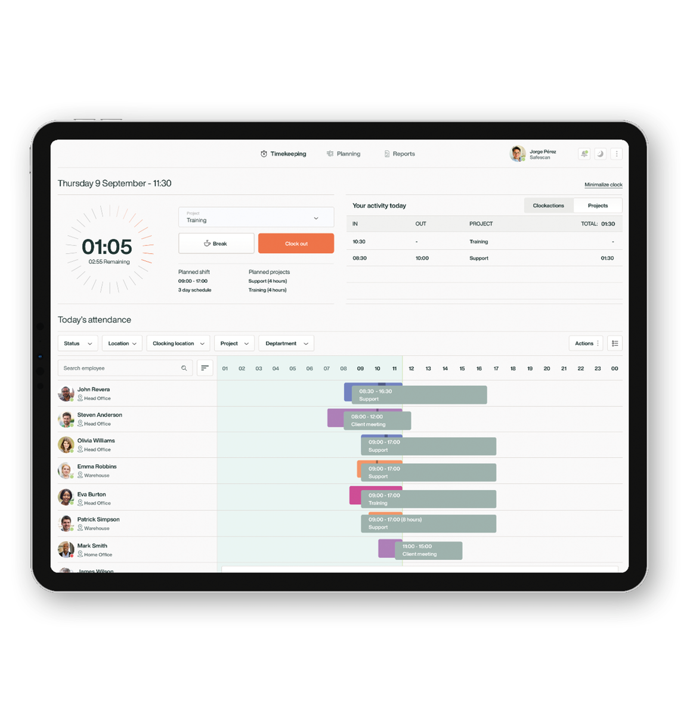 TimeMoto Cloud time tracking software
