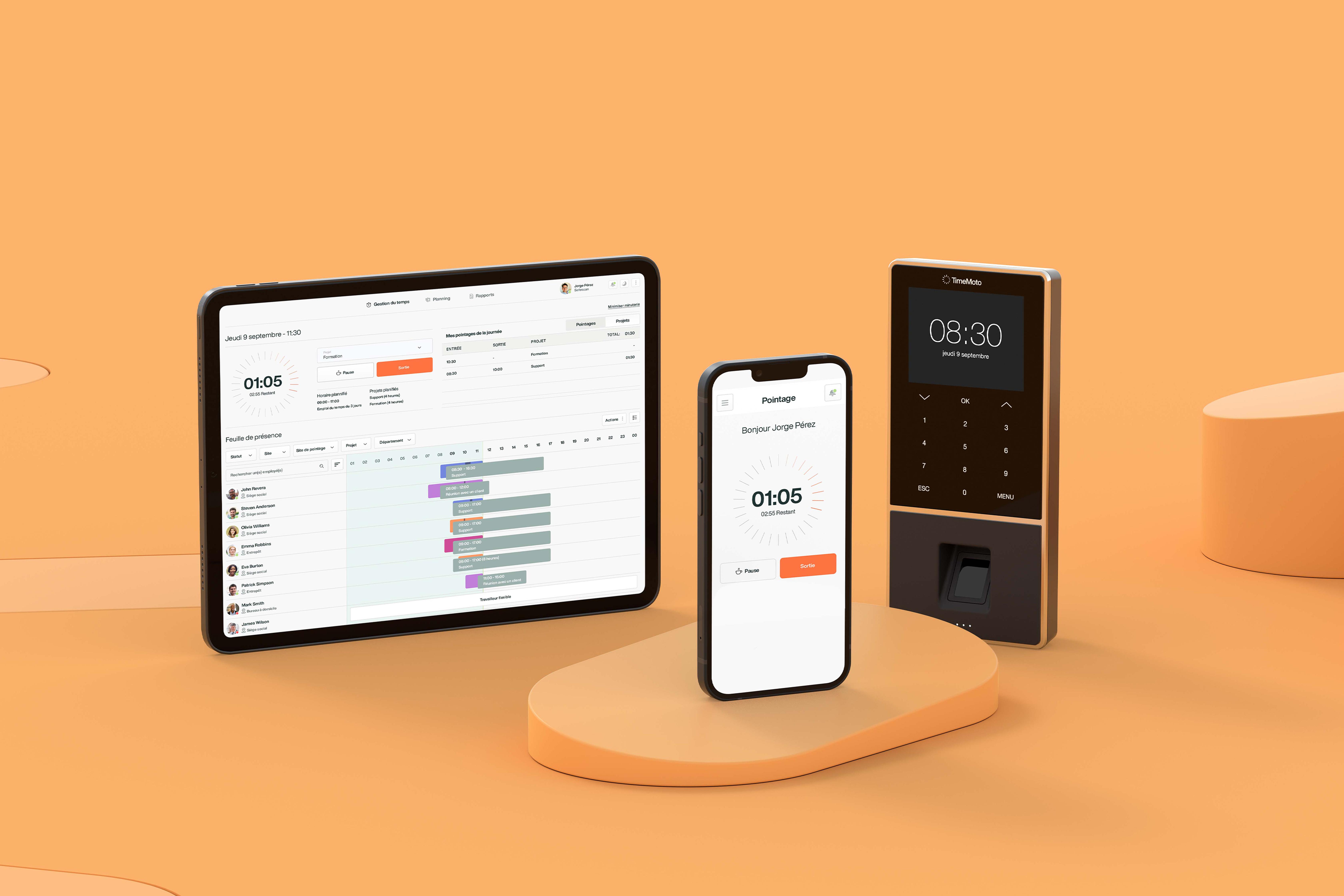 Pointeuse - TimeMoto