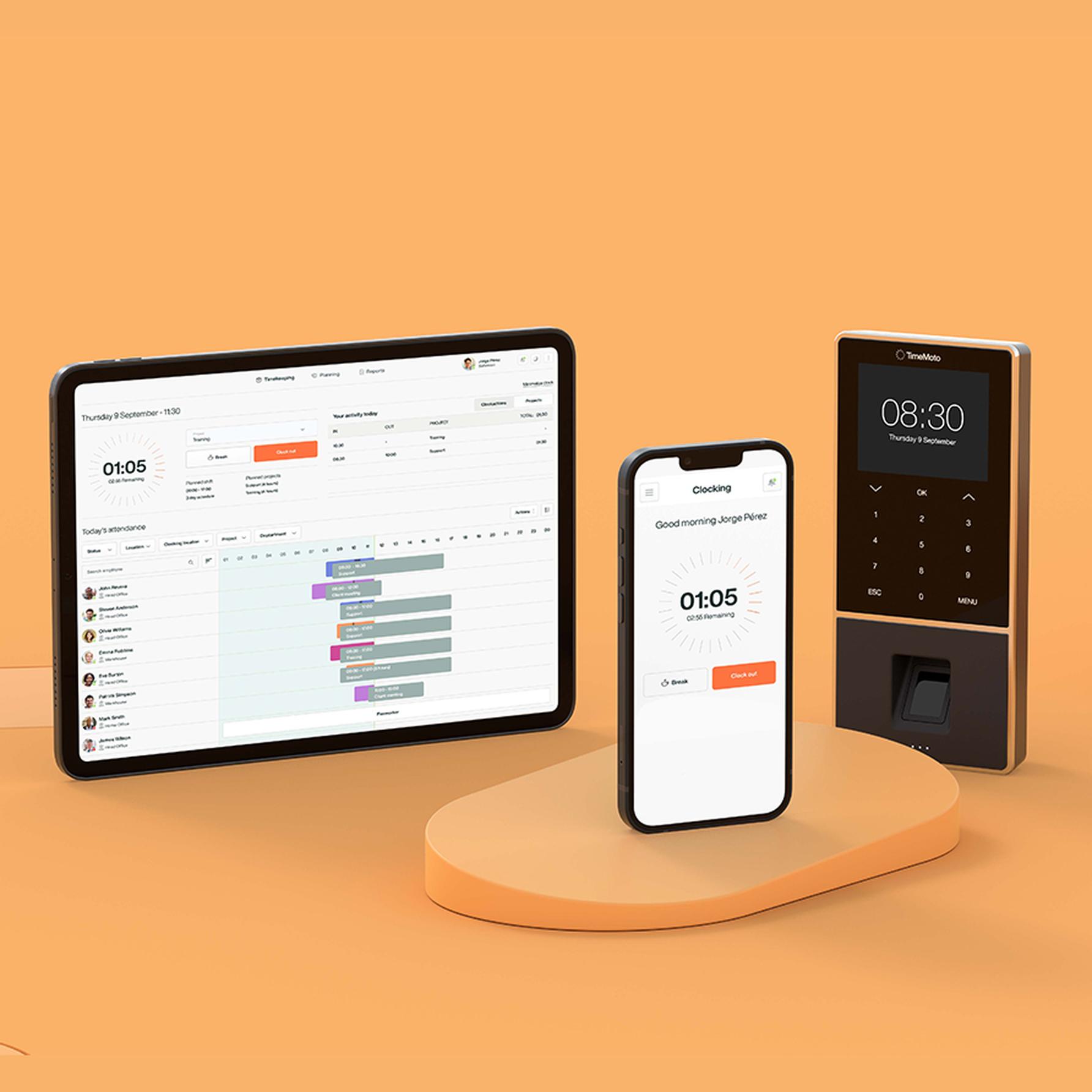 The Best Clock In Machine with Fingerprints | TimeMoto