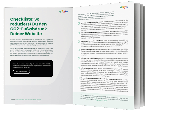 Checkliste: Website CO2-Fußabdruck senken | Ryte