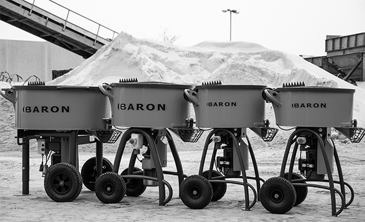 Forced action mixers, conveyors, and tools | Baron UK ltd.