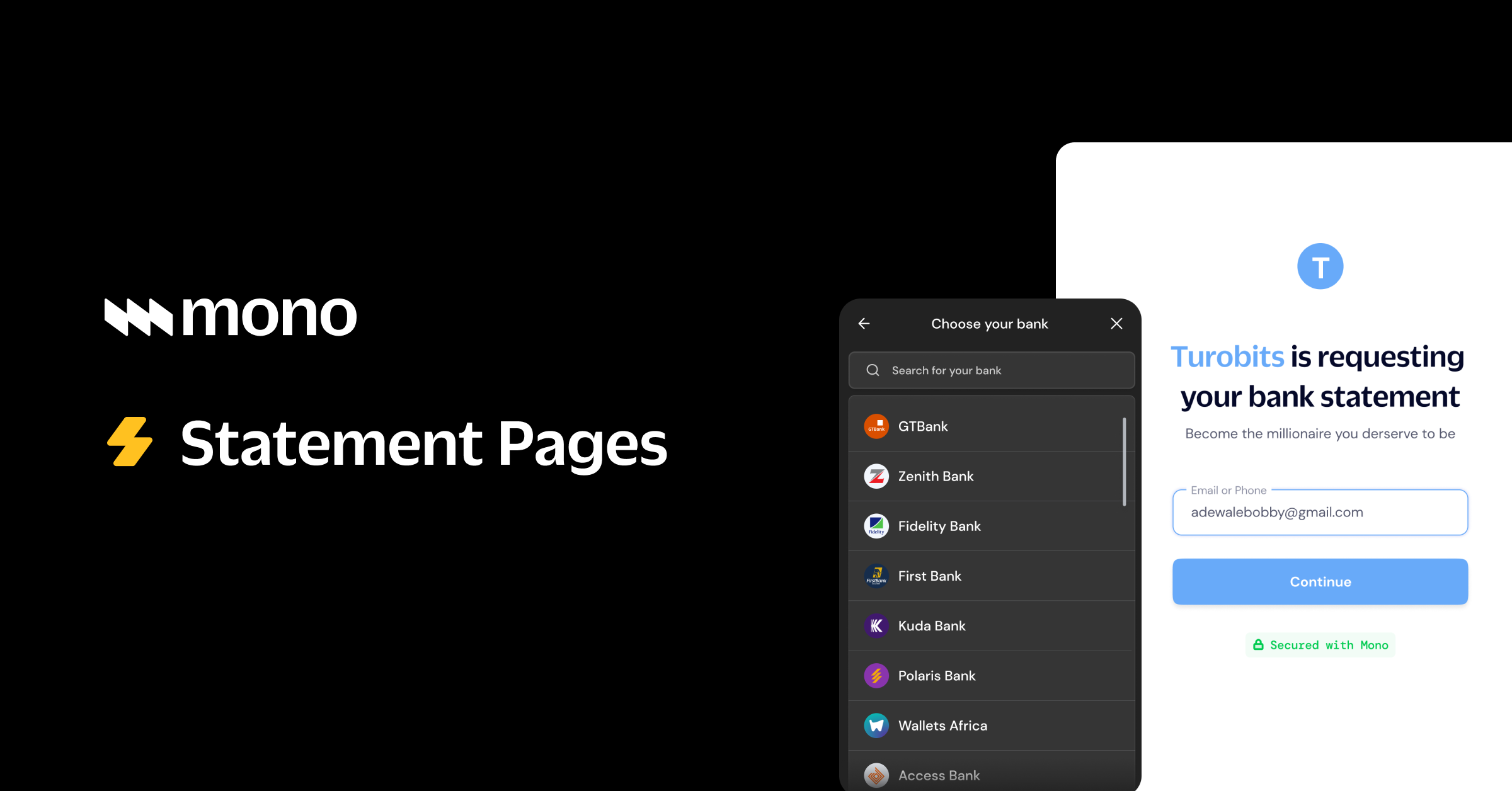 Mono Statement Pages - The fastest and simplest way to collect bank ...