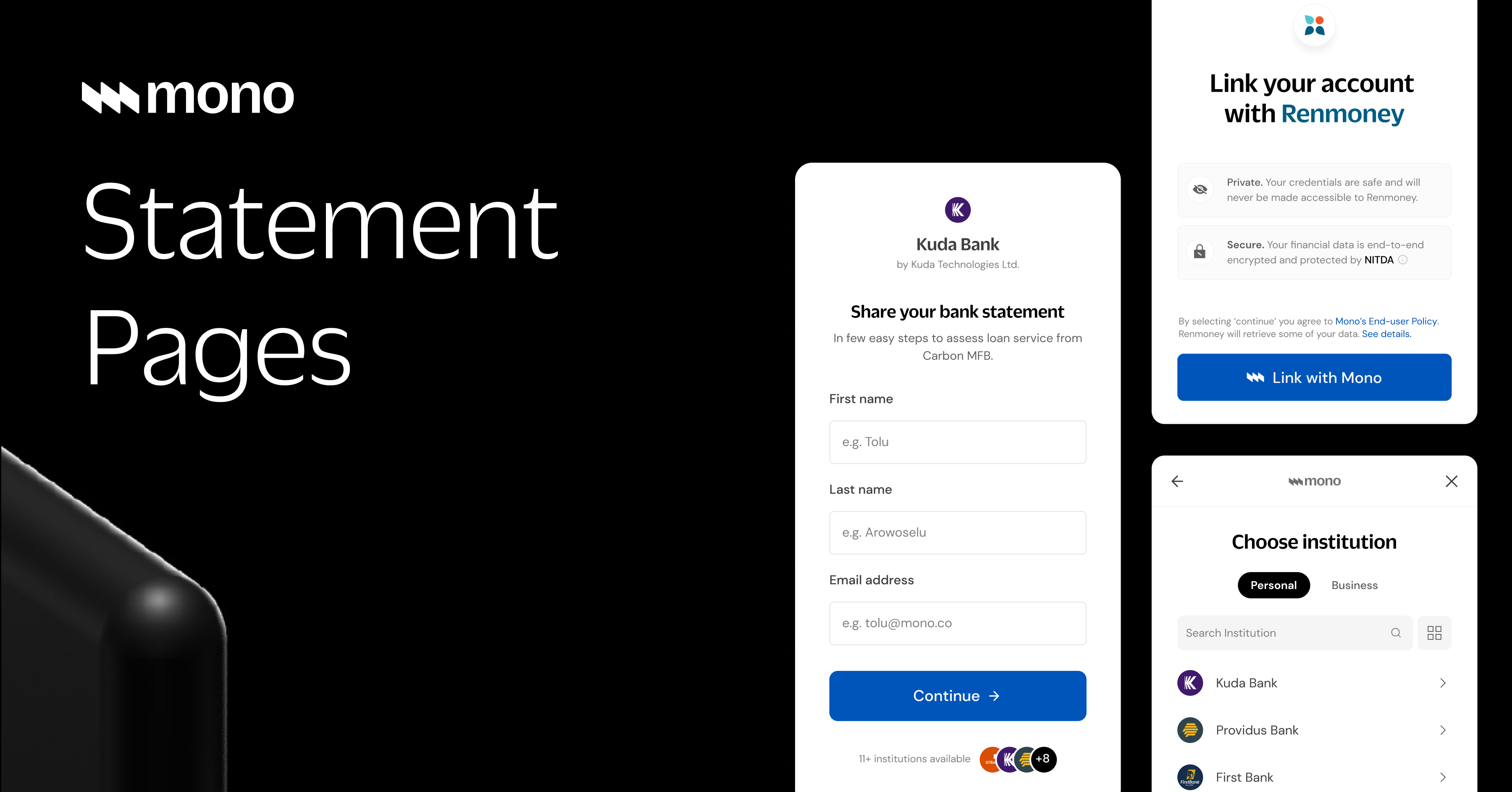 Mono Statement Pages - The fastest and simplest way to collect bank ...