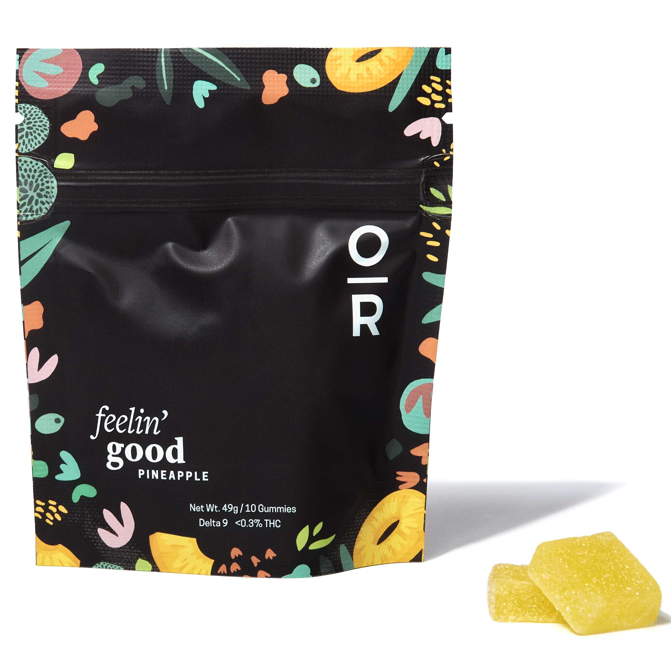 Feelin' Good Delta 9 Gummies | Pineapple 12 mg