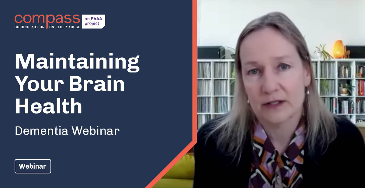 NeuRAtalks 2021 - Maintaining Your Brain Health: Dementia Webinar - Compass