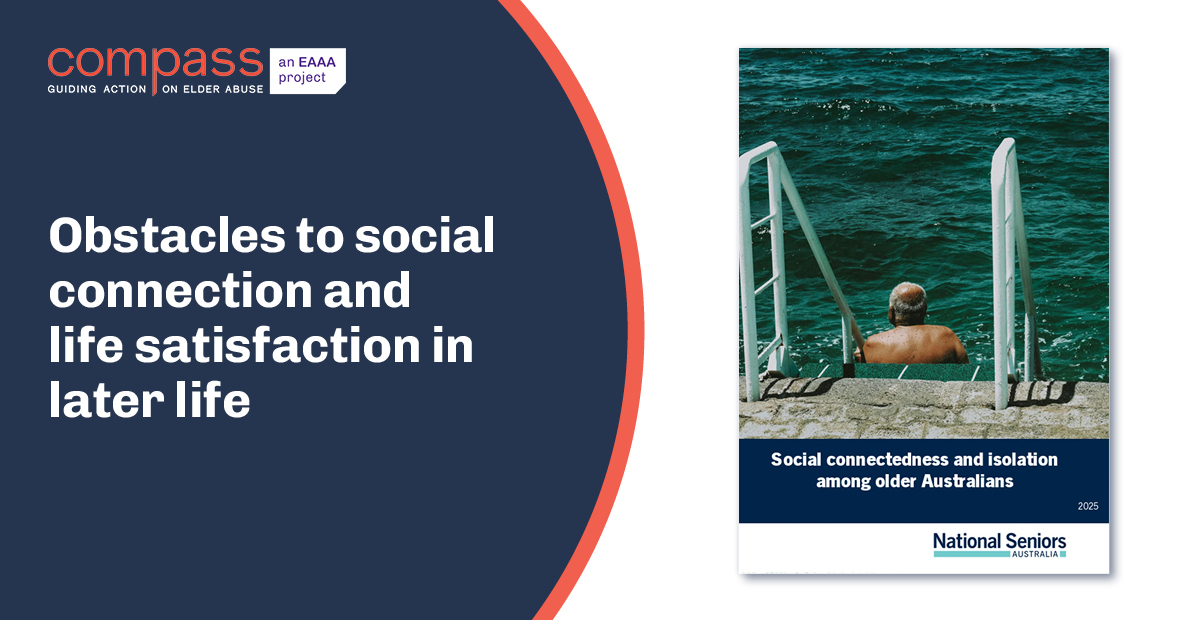 Social connectedness and isolation among older Australians - Compass