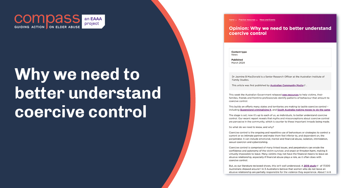 Article: Why we need to better understand coercive control - Compass