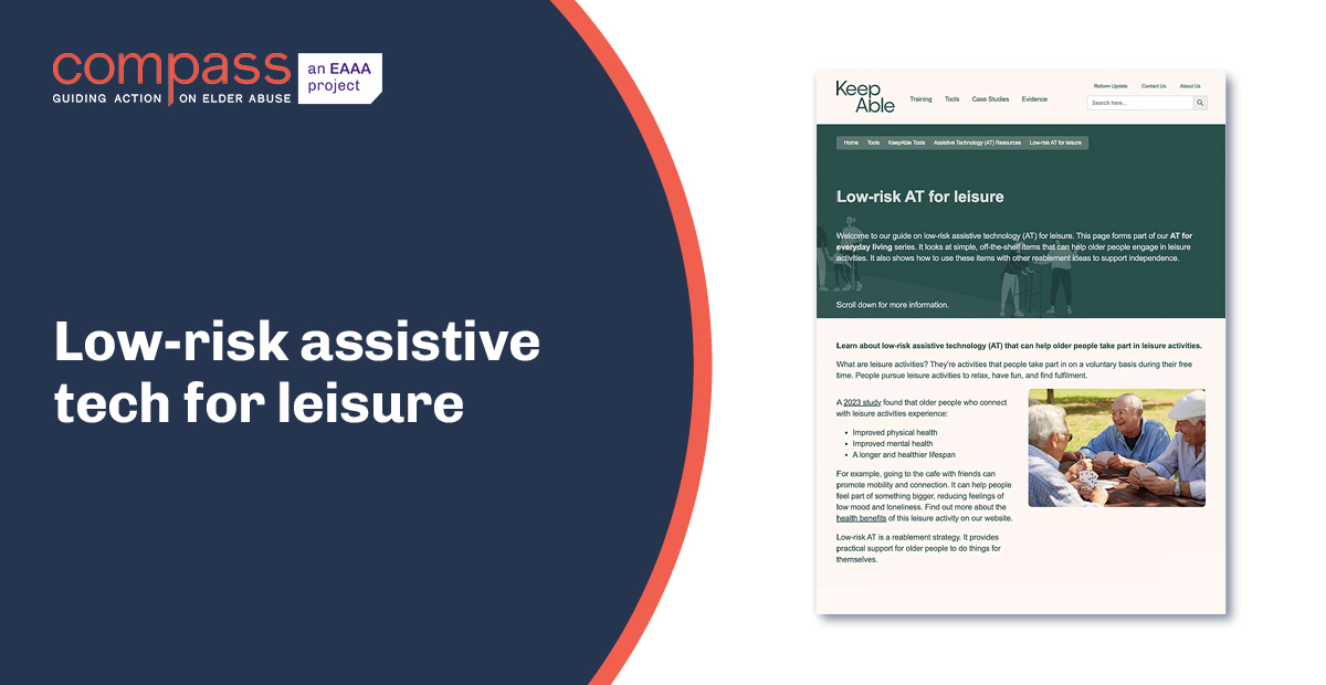 Low-risk assistive tech for leisure – Compass