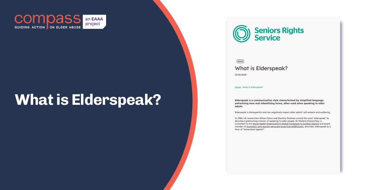 What is Elderspeak? - Compass