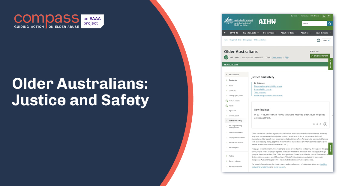 Older Australians: Justice and Safety - Compass