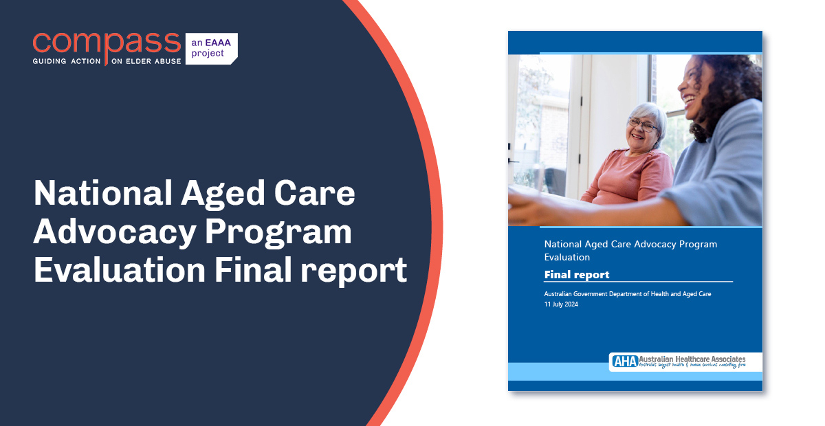 National Aged Care Advocacy Program Evaluation Final report - Compass