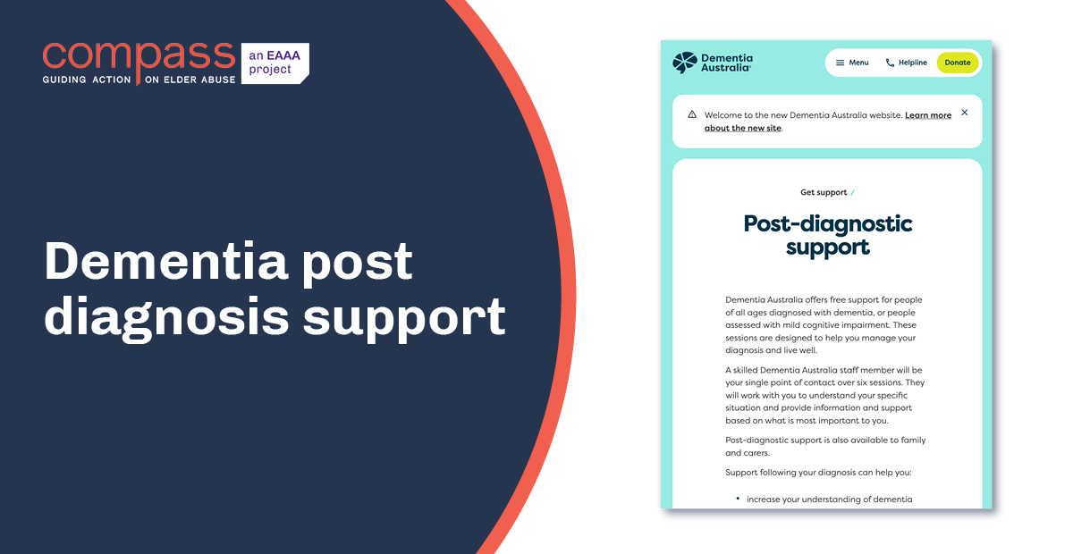 Dementia: post-diagnostic support - Compass