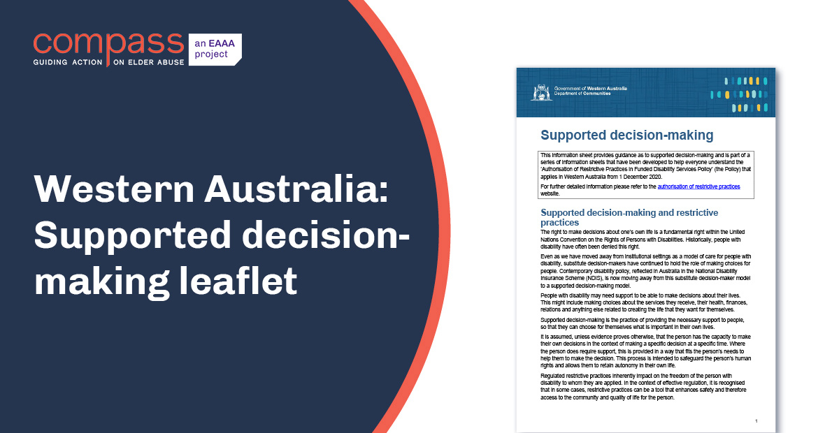 Supported decision-making in Western Australia - Compass