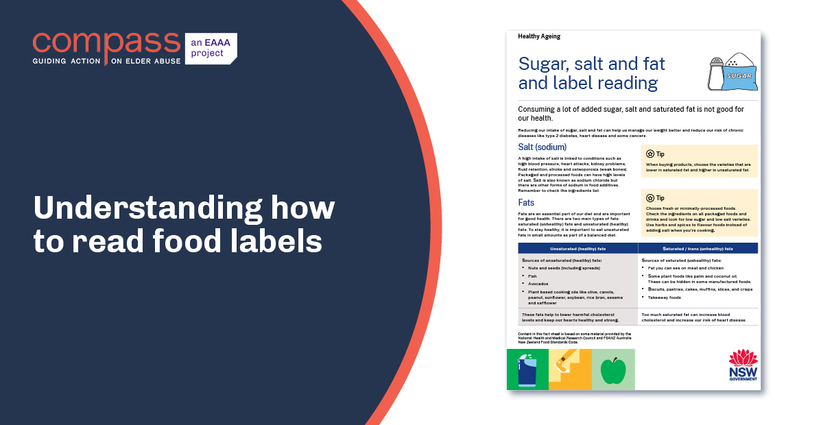 Understanding how to read food labels - Compass