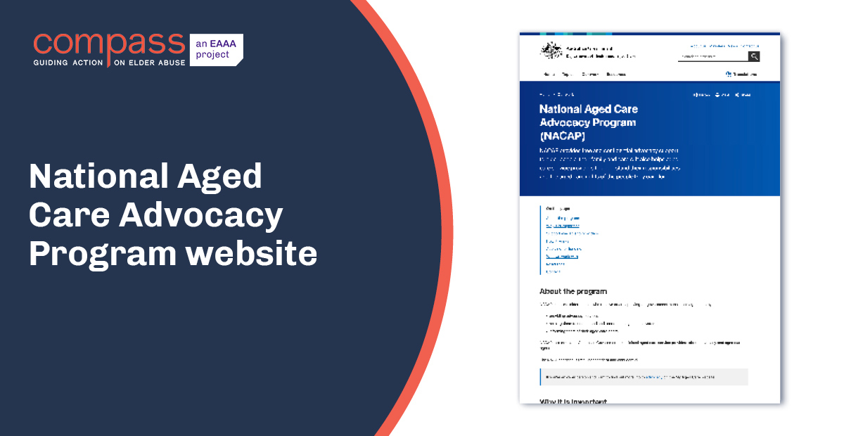 National Aged Care Advocacy Program website - Compass