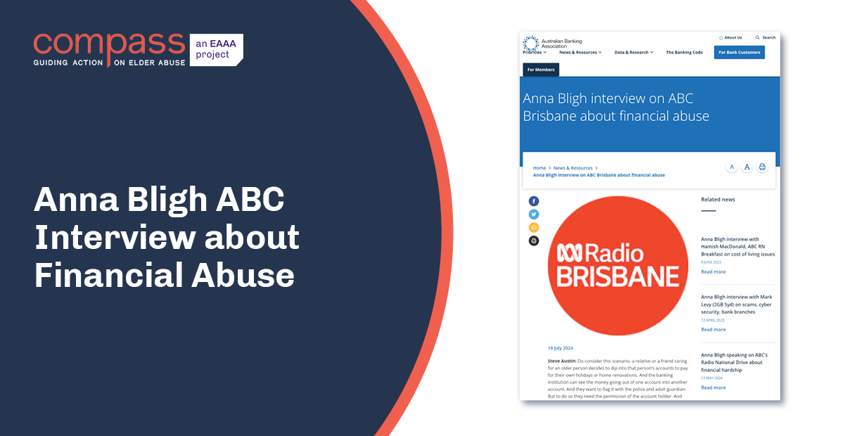 Anna Bligh ABC Interview about Financial Abuse - Compass