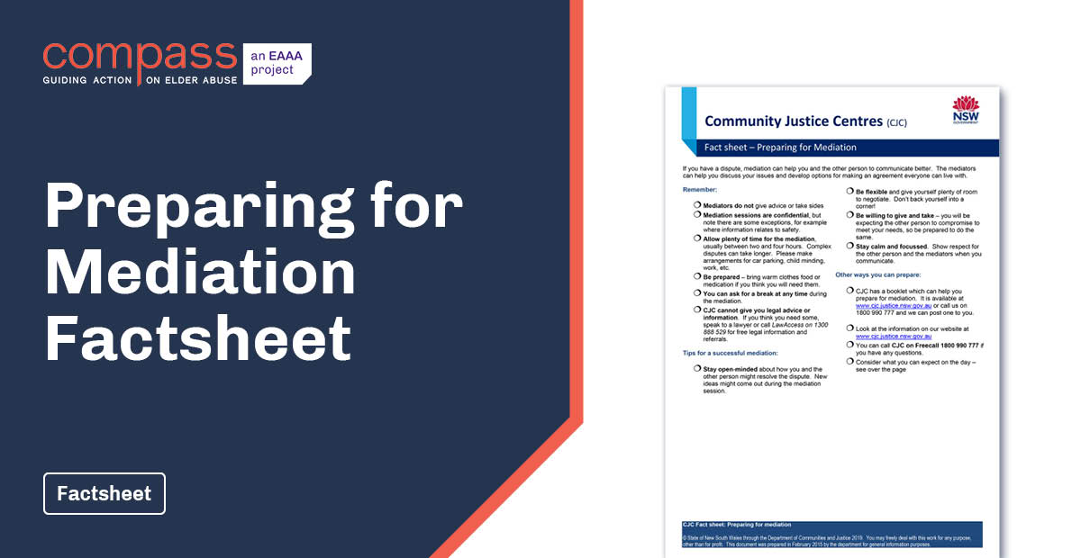 Preparing for Mediation Factsheet - Compass