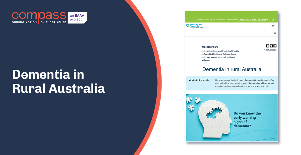 Dementia in Rural Australia - Compass