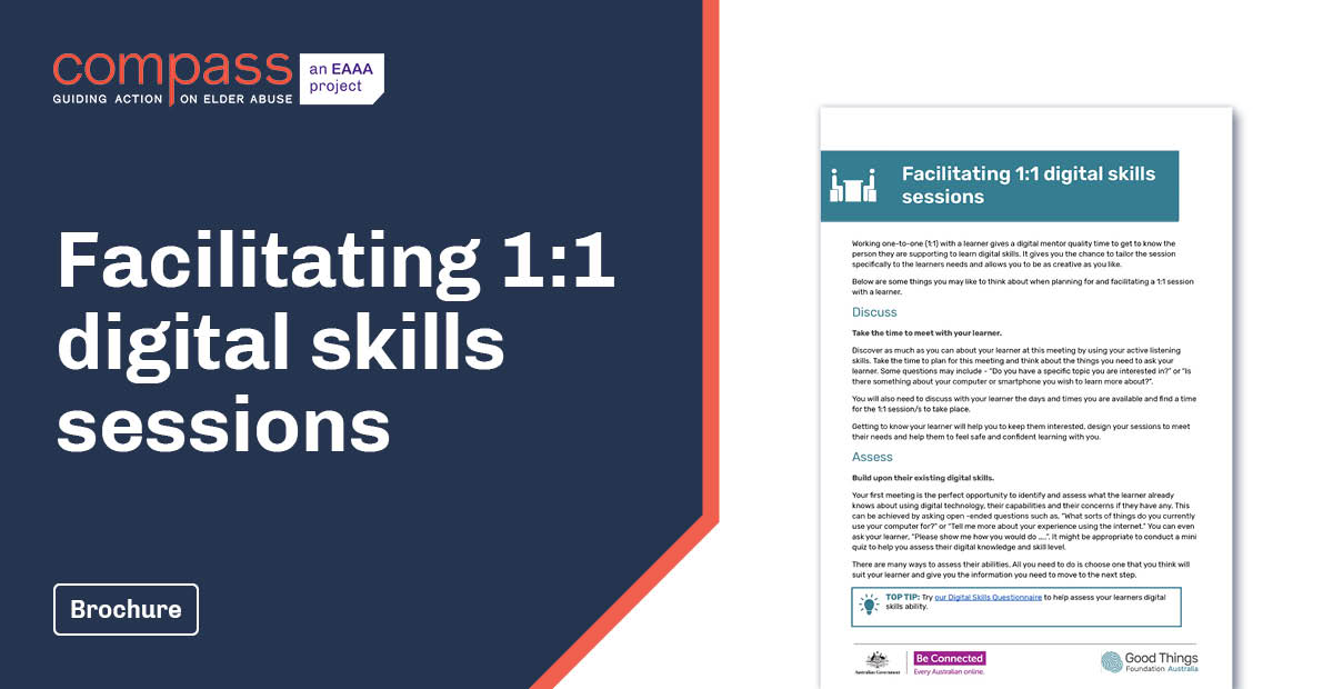Facilitating 1:1 digital skills sessions - Compass