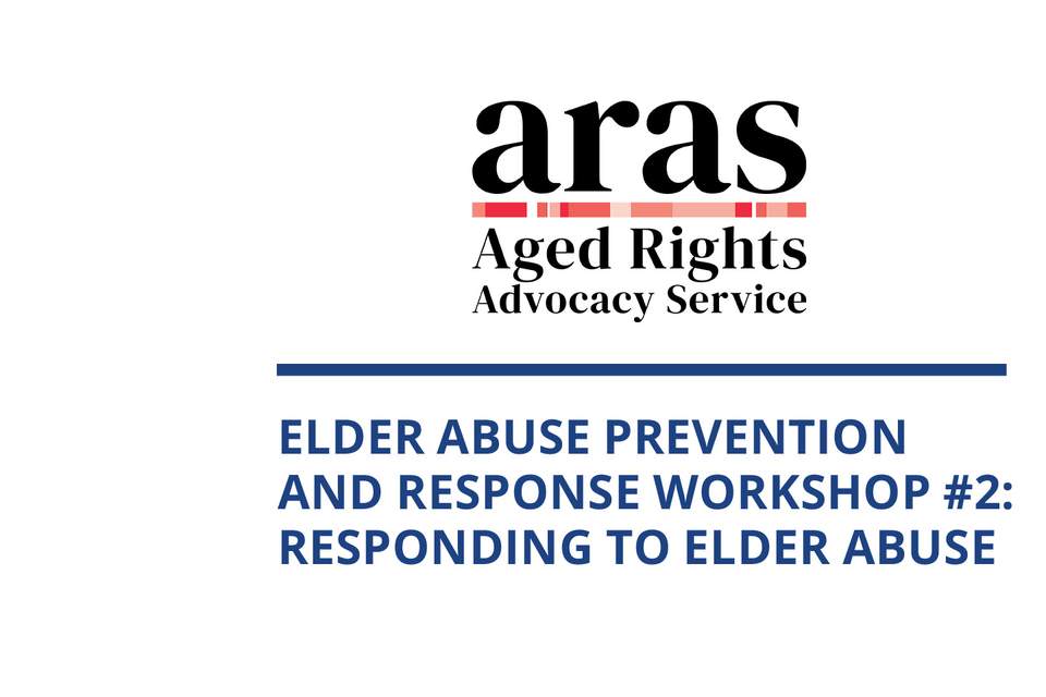 Elder Abuse Prevention and Response Workshop #2: Responding to Elder Abuse – Compass