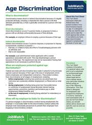 Age discrimination fact sheet – Compass
