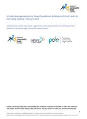 An elder abuse perspective on “Strong Foundations”: Building on Victoria’s Work to End Family ...