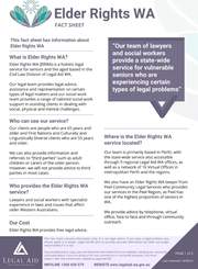 Elder Rights Fact Sheet from Legal Aid WA – Compass