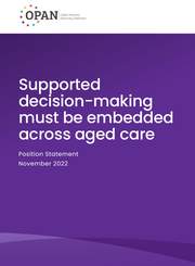 Supported decision making must be embedded across aged care – Compass